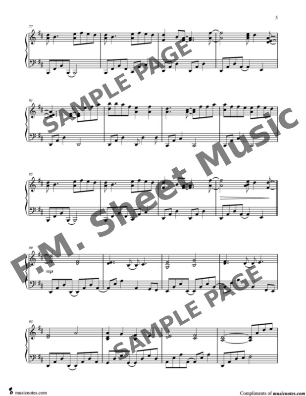 Hero (Piano Version: Intermediate) By Weezer - F.M. Sheet Music - Pop Arrangements by Jennifer ...